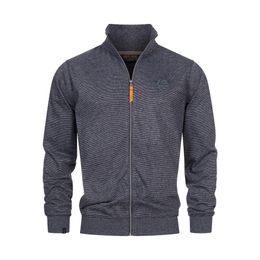 INDICODE Jeans Sweatjacke ' Yanic ' Herren Gr&ouml;&szlig;e XXL navy / wei&szlig;