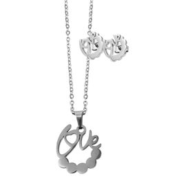 Akzent Schmuckset 'Edelstahl silber' Damen Gr&ouml;&szlig;e One Size silber