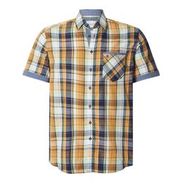 Babista Button Up Shirt 'Lulona' male size S Dark blue / Light green / Orange / Off white