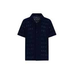Guess Button Up Shirt male size M Dark blue