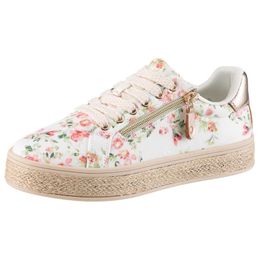 Aniston Shoes Damen Aniston SHOES Plateausneaker Sneaker, Schn&uuml;rschuh mit bunten Metallic-Besatz bunt 40