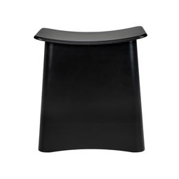 Wenko Laundry Basket 'Wing' male size B: 45cm x H: 48cm x T: 33cm Black