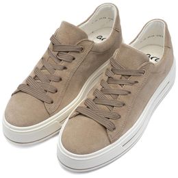 Ara Damen Plateausneaker &raquo;CANBERRA&laquo; Freizeitschuh, Halbschuh, Schn&uuml;rschuh in Bequemweite G (=weit) beige 4,5 (37,5)