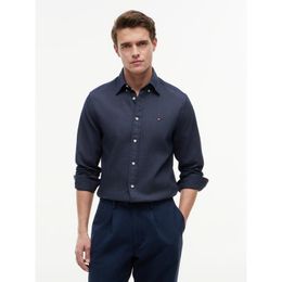 Tommy Hilfiger Herren Langarmhemd &raquo;FLEX POP MINI DOBBY RF SHIRT&laquo; Regular Fit Dobby Structure XXL (58), N-Gr