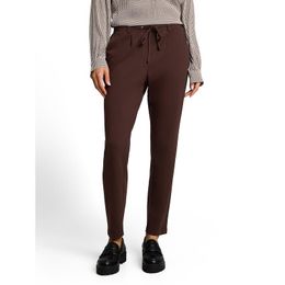Tom Tailor Damen Tom Tailor Jogger Pants &raquo;Loose - Slim&laquo; mit Bundfalten braun 38, L&auml;nge 32