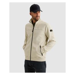 PME-Legend Pme Legend Herren PME LEGEND Sweatjacke Seitliche Rei&szlig;verschlusstaschen, vordere Passe mit dezenten Ziern&auml;hten beige M