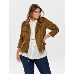 Only Carmakoma Damen Only CARMAKOMA Bikerjacke &raquo;CARSHERRY NEW LIFE BONDED BIKER OTW&laquo; braun 48
