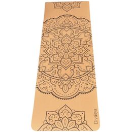 Divasya Mat 'Mandala' female size B: 61 cm x H: 180/300 cm x T: 28 cm Brown