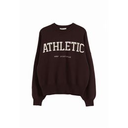 aim'n Aim'n Sportpullover Damen Gr&ouml;&szlig;e XL dunkelbraun / wei&szlig;
