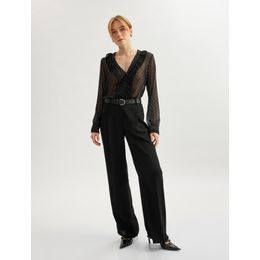 KOTON Bluse Damen Gr&ouml;&szlig;e L schwarz / wei&szlig;