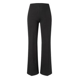 MAC Damen MAC Stoffhose &raquo;FLARE&laquo; Sommerhose mit Glitzersteinen schwarz 46, L&auml;nge 34
