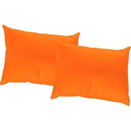 WIRTH Dekokissen &raquo;Umea&laquo; orange Obermaterial: 100% Polyester B/L: 40cm x 60cm, 2 Stk.