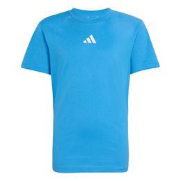 adidas Sportswear Performance Shirt 'Essentials' boy size 152 Azure / White