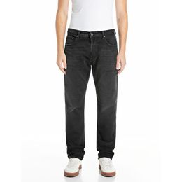 Replay Herren Straight-Jeans &raquo;Aideen&laquo; im 5-Pocket-Stil schwarz 30, L&auml;nge 34