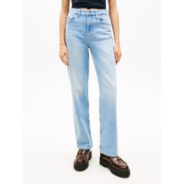 Tommy Jeans Damen Straight-Jeans &raquo;LAYLA HR SLIM STR&laquo; High Waist, Baumwoll-Qualit&auml;t blau 25, L&auml;nge 28