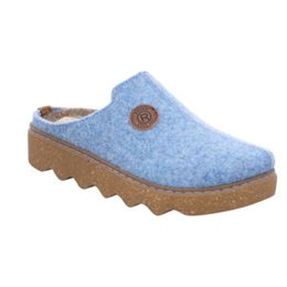 Rohde Damen Pantoffel &raquo;Foggia-D&laquo; Hausschuh, Clog, zweifarbiger Homeslipper mit Profilsohle blau 36
