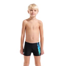 arena Jungen Badeshorts &raquo;B arena PAINT SWIM SHORT&laquo; mit Stretchmaterial, chlor- und salzwasserbest&auml;ndig schwarz 140, N-Gr