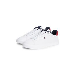 Tommy Hilfiger Herren Sneaker &raquo;LIGHTWEIGHT PINPERF LTH SNEAKER&laquo; Halbschuh, Schn&uuml;rer mit weicher Schaftrand-Polsterung wei&szlig; 45