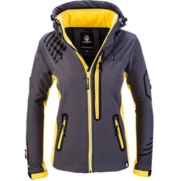 Rock Creek Outdoor Jacket female size XL Yellow / Dark grey
