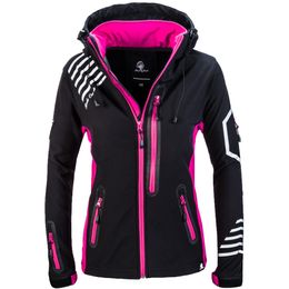 Rock Creek Outdoor Jacket female size XS Silver grey / Pink / mottled black
