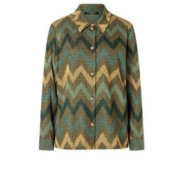 ana alcazar Blouse 'Avemi' female size XL Brown / Green