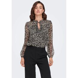 Only Damen Only Chiffonbluse &raquo;ONLDITSY L/S BLOUSE WVN&laquo; Kunstfaser, regular fit schwarz XL