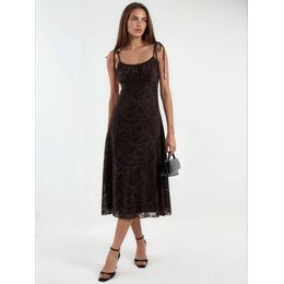 Hiccup Midi Kleid Damen Gr&ouml;&szlig;e 40 mokka Sommerkleid