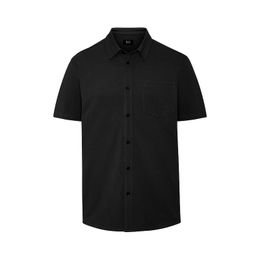 H.I.S. H.I.S Herren Kurzarmhemd &raquo;- leicht strukturiertes Piqu&eacute; Hemd aus angenehmer Shirt-Qualit&auml;t&laquo; klassischer Kragen, tonige Kn&ouml;pfe, weiche Baumwoll-Pikee-