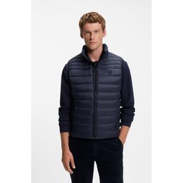 BOSS Orange Herren BOSS Orange Steppweste &raquo;Odeno&laquo; Stehkragen, slim fit, kurze L&auml;nge blau 50