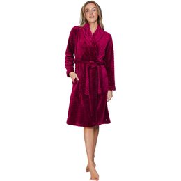 PASTUNETTE Morgenmantel 'Rosewood Comfort' Damen Gr&ouml;&szlig;e M dunkelrot