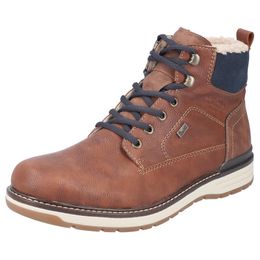 Rieker Herren Winterboots Winterstiefelette, Schn&uuml;rboots mit wasserabweisender RiekerTEX-Membran braun 41