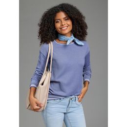 Laura Scott Damen Rundhalspullover leichter Feinstrick mit Waffelmuster 44/46