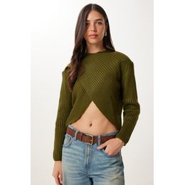 Happiness İstanbul Pullover Damen Gr&ouml;&szlig;e XS/XL oliv