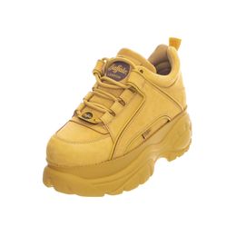 Buffalo Sneaker low 'Nubuk 1339-14' Damen Gr&ouml;&szlig;e 44 beige Sommerschuhe