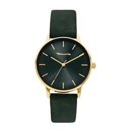 Tamaris Analoguhr Damen Gr&ouml;&szlig;e One Size gold / dunkelgr&uuml;n