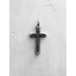Reytel Anh&auml;nger 'SKINA. BLACK STONES' Herren Gr&ouml;&szlig;e One Size silber