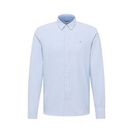 Mustang Button Up Shirt 'Edinburg' male size XXL Light blue / White