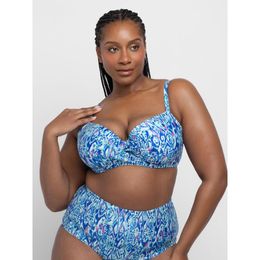 Dorina Damen B&uuml;gel-Bandeau-Bikini-Top bunt 85, Cup C