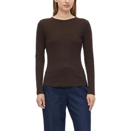 s.Oliver Damen s.Oliver Langarmshirt mit U-Boot-Ausschnitt braun 40