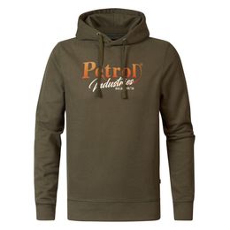 PETROL INDUSTRIES Sweatshirt 'Tuntutuliak' male size XXL Olive / Orange / White