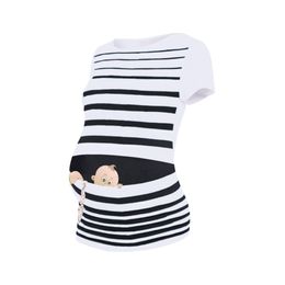 M.m.c. Umstand Shirt 'Baby Flucht Umstandsshirt' Damen Gr&ouml;&szlig;e S wei&szlig;