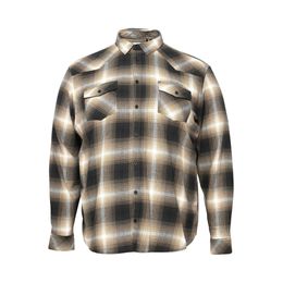 Blend Button Up Shirt male size XL Yellow / Grey / Black