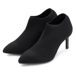 Lascana Damen Lascana Pumps aus stretchigem Material schwarz 39