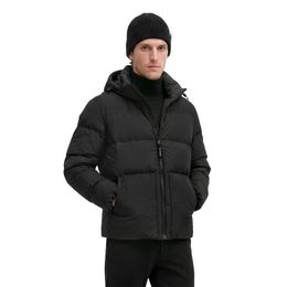 Marc O'Polo Marc O'polo Herren Marc O'Polo Daunenjacke mit weiten-verstellbarem Saum und abnehmbarer Lapuze schwarz S