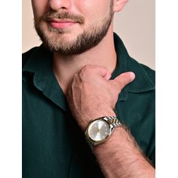 Just Watch Analog Watch 'aus Edelstahl mit Datumsanzeige, 3 ATM wasserdicht, k&uuml;rzbar' male size One size Mixed colors