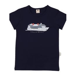 Walkiddy Shirt 'Walkiddy - Marine Adventures T-Shirt' M&auml;dchen Gr&ouml;&szlig;e 134 navy