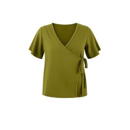 Trendyol Curve Bluse Damen Gr&ouml;&szlig;e 5XL oliv