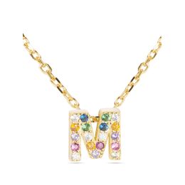 Luxenter Kette 'Alphabet' Damen Gr&ouml;&szlig;e Onesize gold / mischfarben