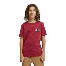 Quiksilver T-shirt 'Skeleton Ride' Jungen Gr&ouml;&szlig;e 130 beige / pastellblau / bordeaux