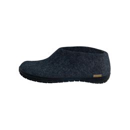 glerups Slippers 'Naturkautschuksohle Schwarz' female size 40 Blue